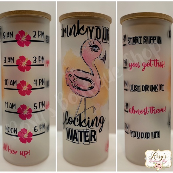 Dining | Drink Your Flocking Water Glass Tumbler | Poshmark